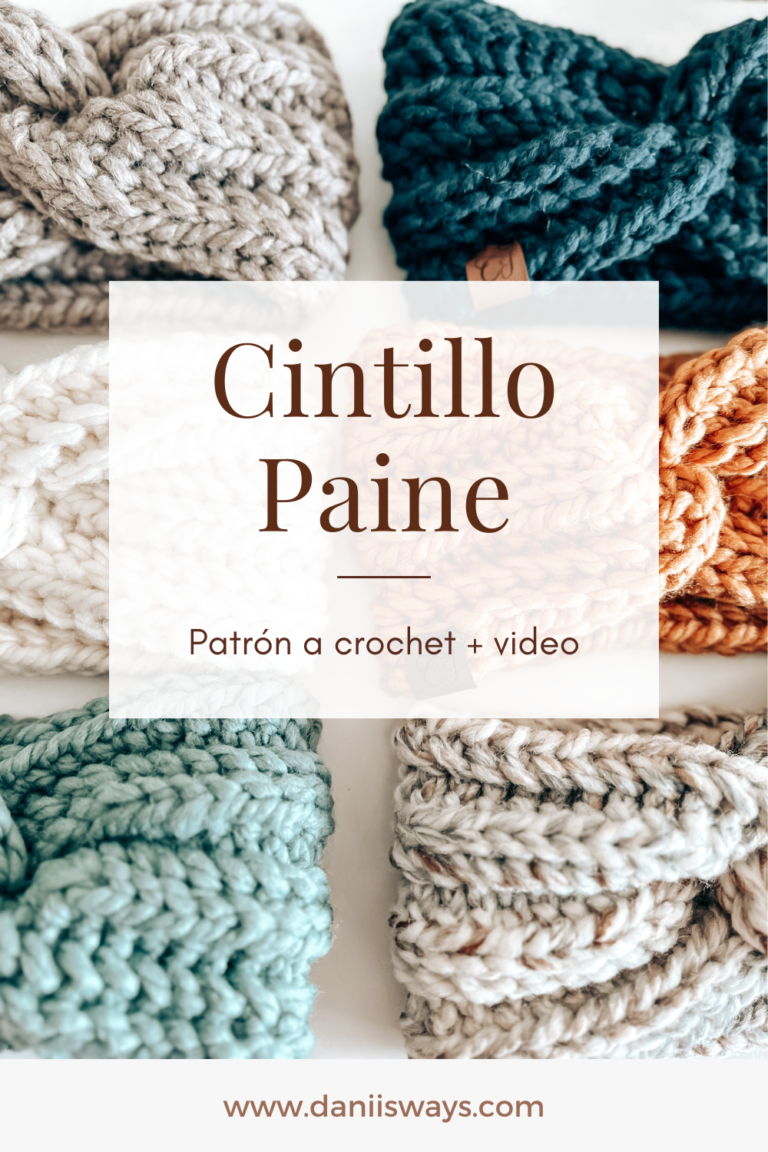 Teje este cintillo a crochet en 30 minutos – Patron Gratis con video tutorial - Danii's Ways