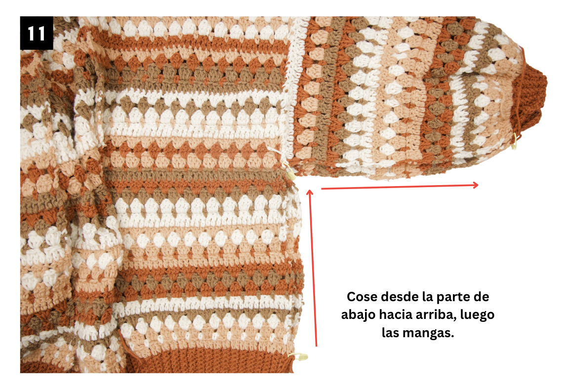 Hermoso Riverbed Cardigan, Patron Gratis a Crochet - Danii's Ways