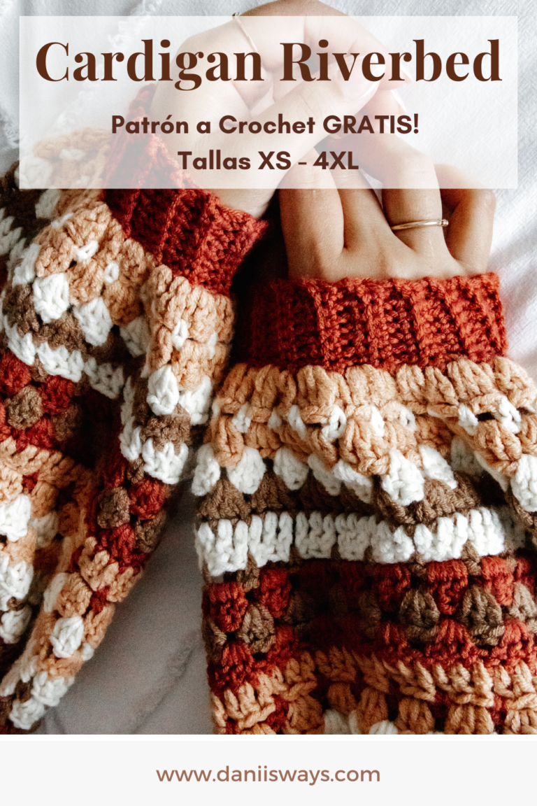 Hermoso Riverbed Cardigan, Patron Gratis a Crochet - Danii's Ways